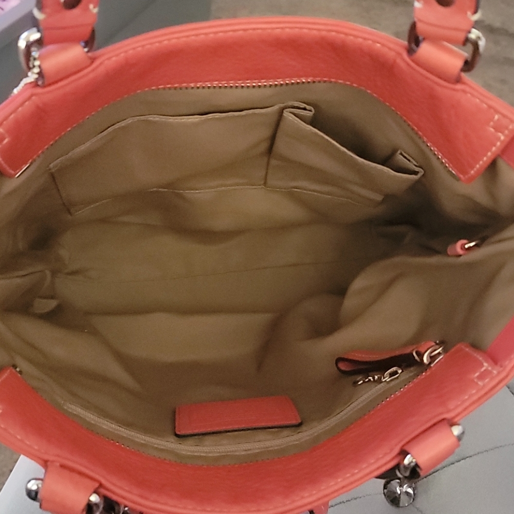 Coach - Hamilton Pebble Leather Tote And Wallet - Gem